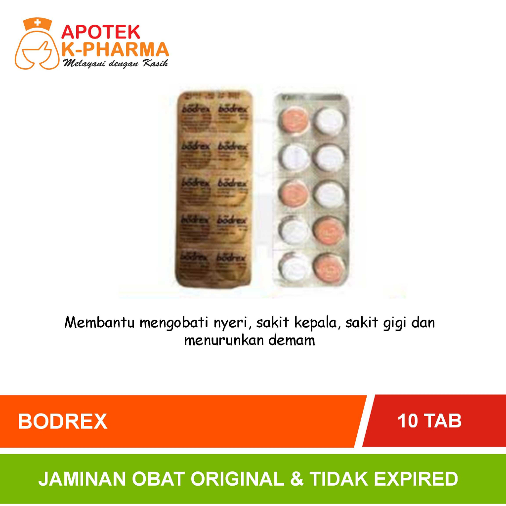 Jual Bodrex Strip Isi 10 Tablet Obat Original | Shopee Indonesia