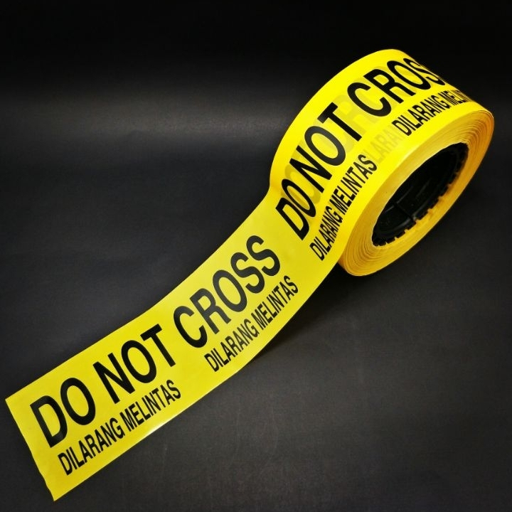 Jual GARIS POLISI DO NOT CROSS DILARANG MELINTAS PANJANG 300 METER ...