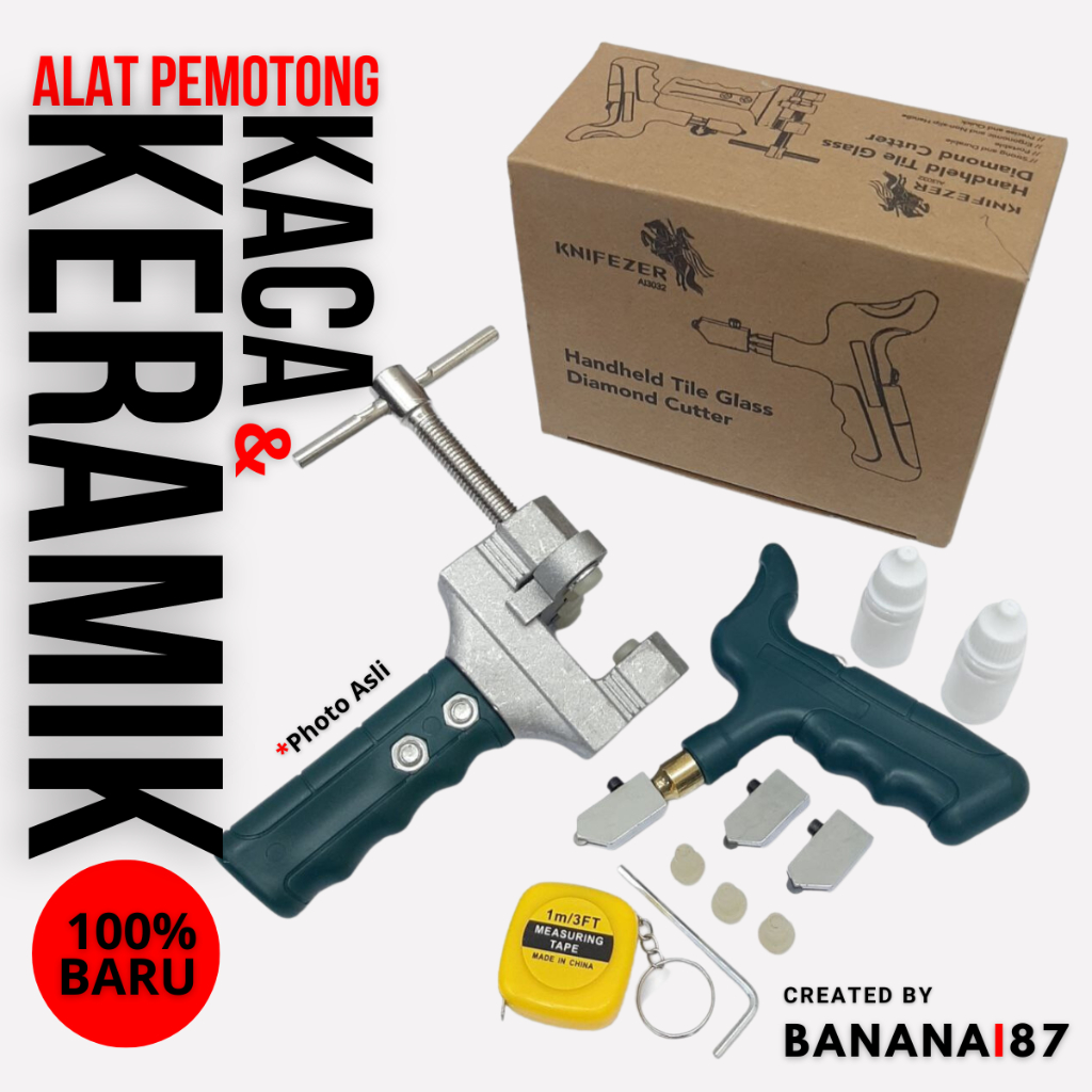 Jual Alat Pemotong Kaca dan Keramik Pemotong Ubin Presisi Include 3 ...