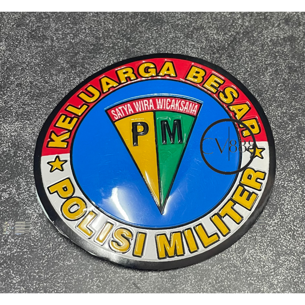 Jual Stiker PM (Mrh Biru) - Sticker Police Militer -Stiker Polis ...