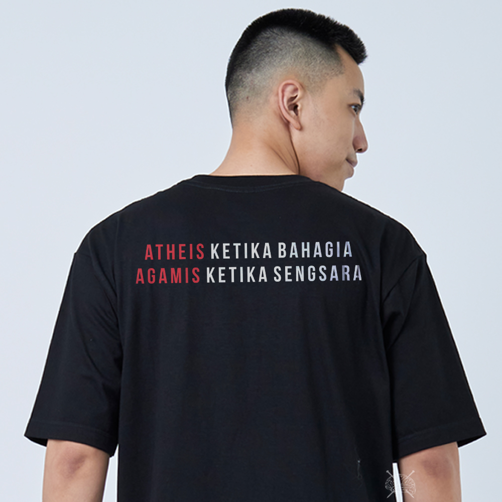 Jual DREAMTHINKER Oversize Kaos quotes islami Kata Kata dakwah Atheis ...