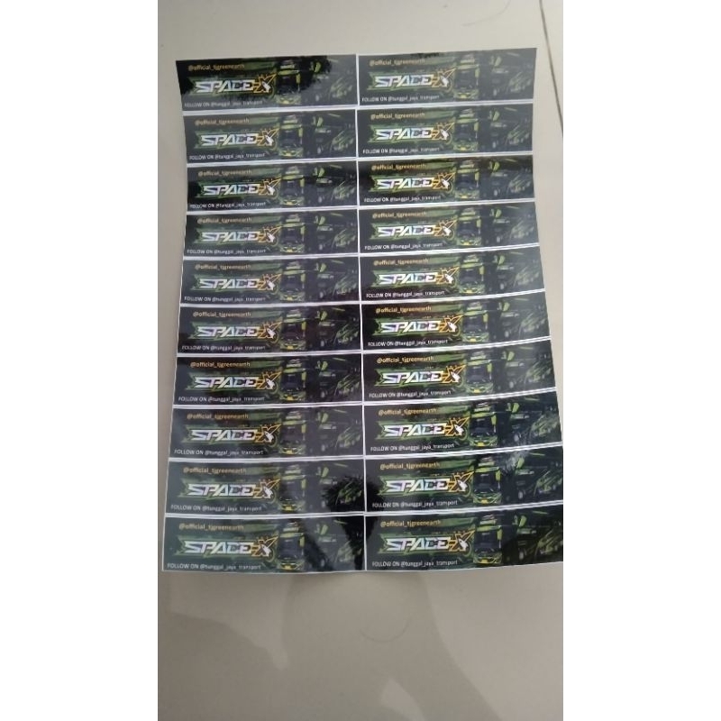 Jual stiker bus telolet spacex 3pcs | Shopee Indonesia