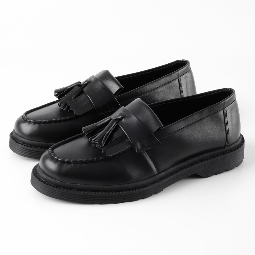 Jual Giant Flames - Mone Full Black GF-006 Sepatu Loafer Pria Slip On Formal Kasual Kantor Kerja ...
