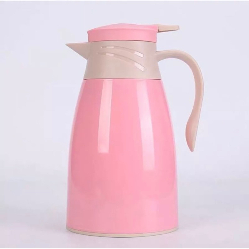 Jual Teko 1000 ML Termos Air Panas Bahan Kaca Luar Plastik Water Jug 1 ...