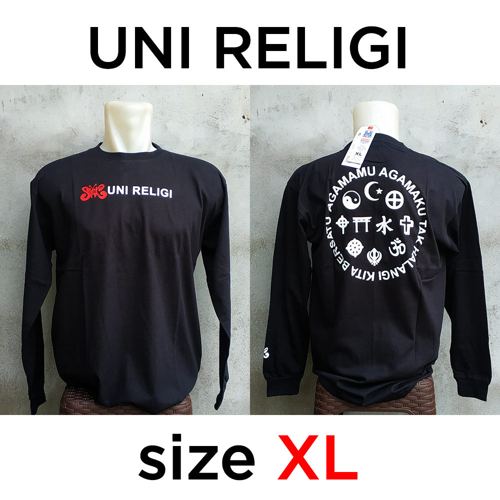 Jual UNI RELIGI - BLACK - LENGAN PANJANG - 100% ORIGINAL MADE IN ...