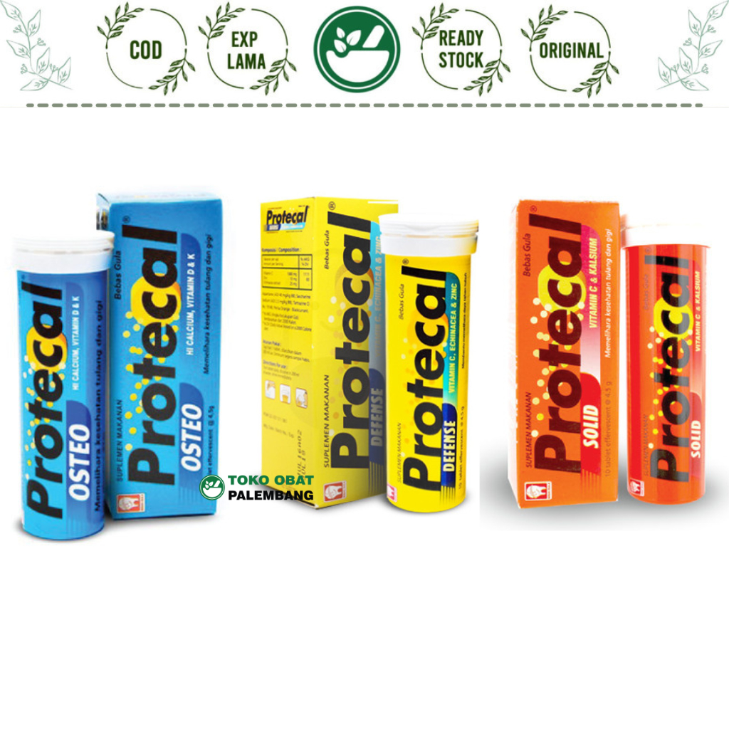 Jual PROTECAL DEFENSE OSTEO SOLID EFFERVESCENT EFF ZINC VITAMIN C ...