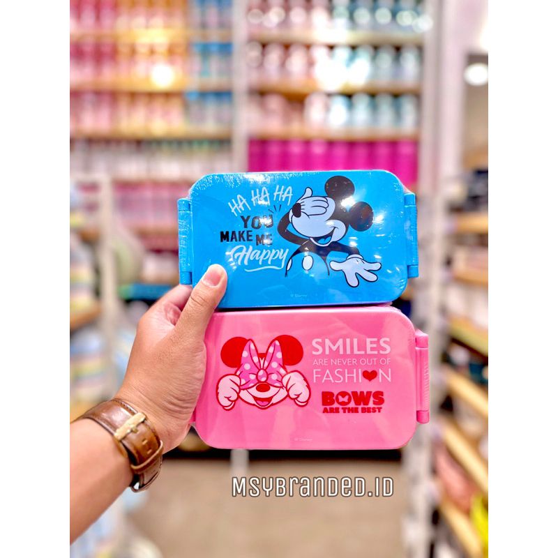 Jual BENTO BOX MINISO MICKEY MINNIE MOUSE TEPAK MAKAN LUNCH BOX TEMPAT ...