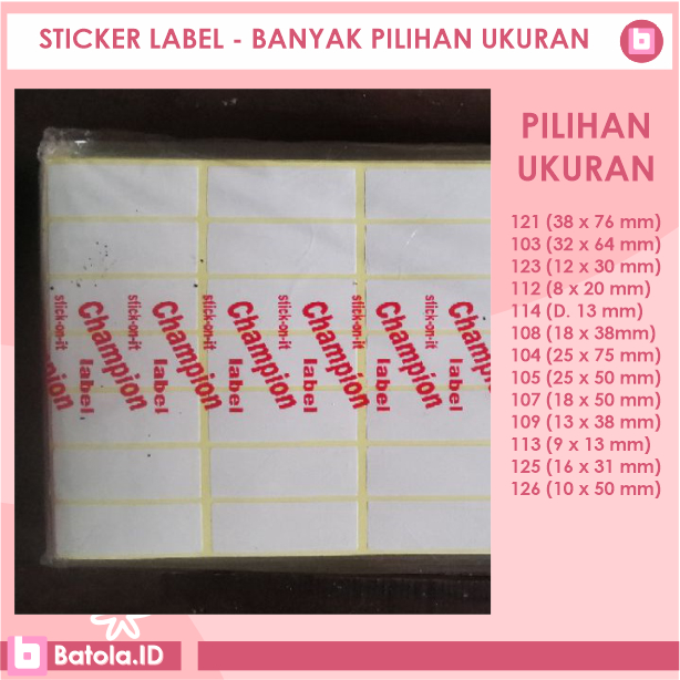 Jual Stiker Label Praktis Ukuran Lengkap | Label Undangan, Label Nama ...