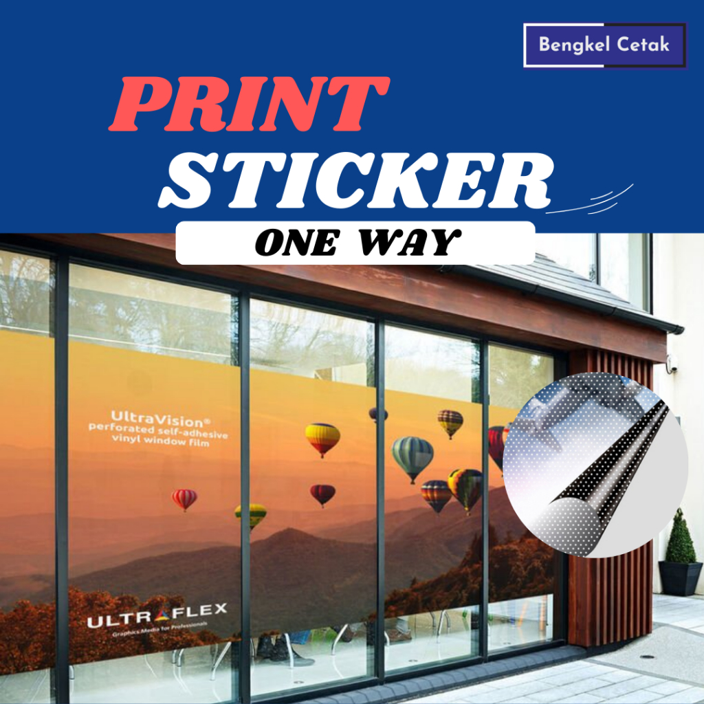 Jual Print Sticker One Way | Shopee Indonesia
