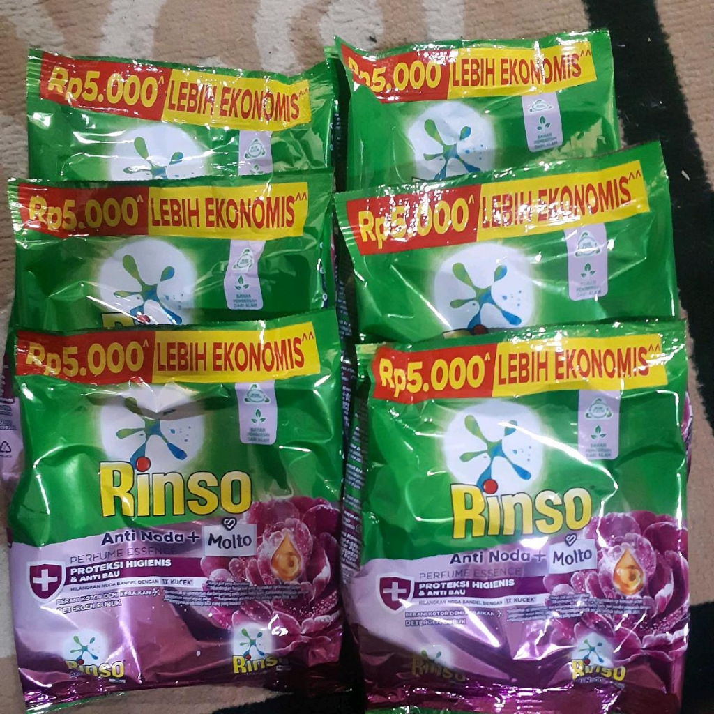 Jual RINSO ANTINODA 195gr 5000 an 1 DUS | Shopee Indonesia
