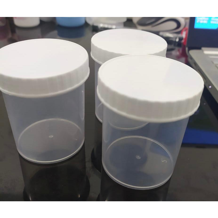 Jual GROSIR 100pcs Pot urine/Pot Cream/Pot obat/Pot slime 100cc ...