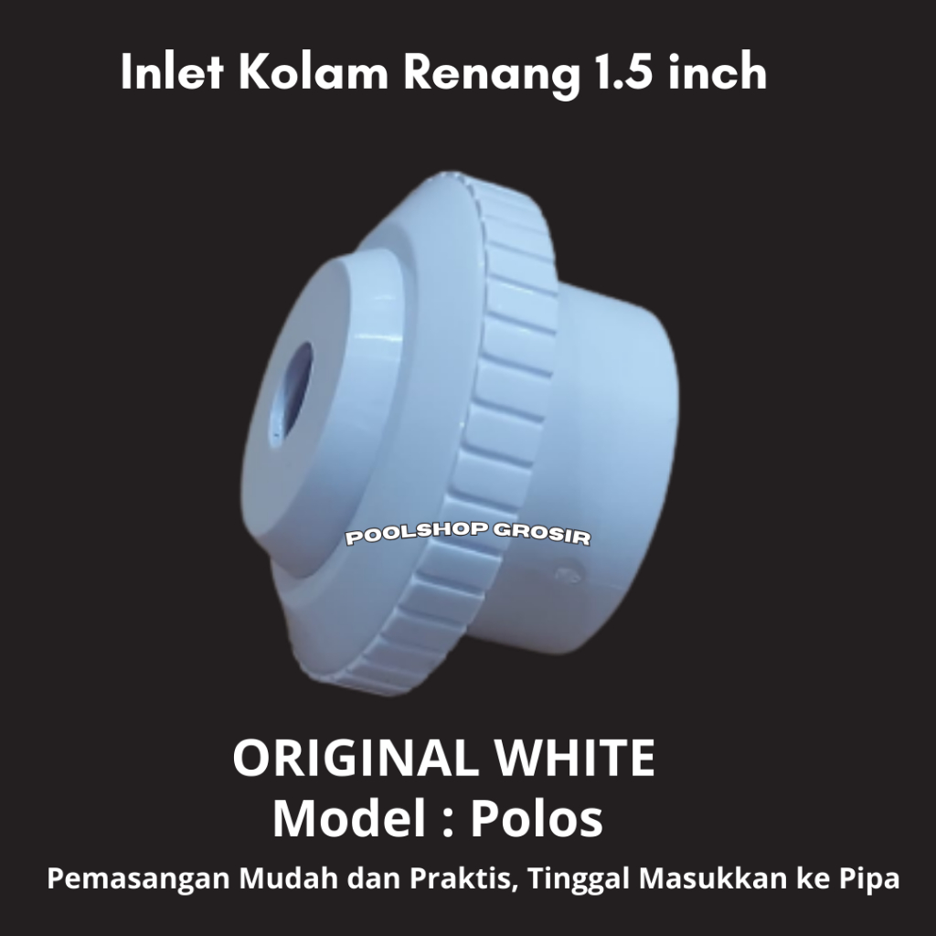 Jual Inlet Fitting Inlet Kolam Renang Inlet Fitting 1.5 Inch wall inlet ...