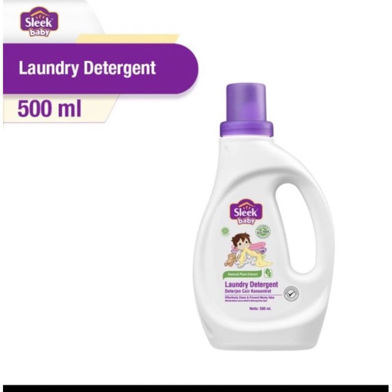 Jual SLEEK LAUNDRY DETERGEN CAIR BOTOL 500ML | Shopee Indonesia
