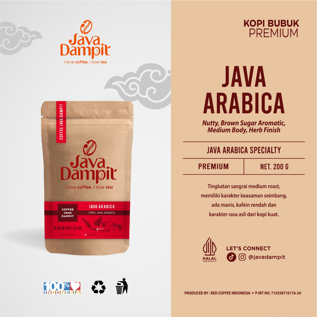 Jual KOPI BUBUK JAVA ARABICA 70g & 200g ARABICA DAMPIT | Shopee Indonesia