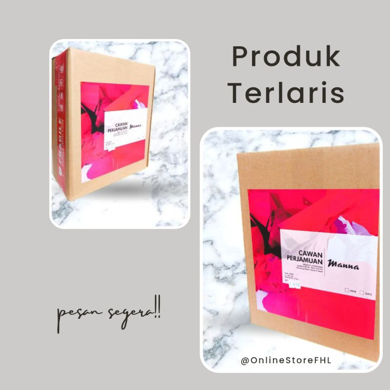 Jual Roti Anggur Perjamuan Kudus Ayat isi CB200 merk Manna | Shopee ...