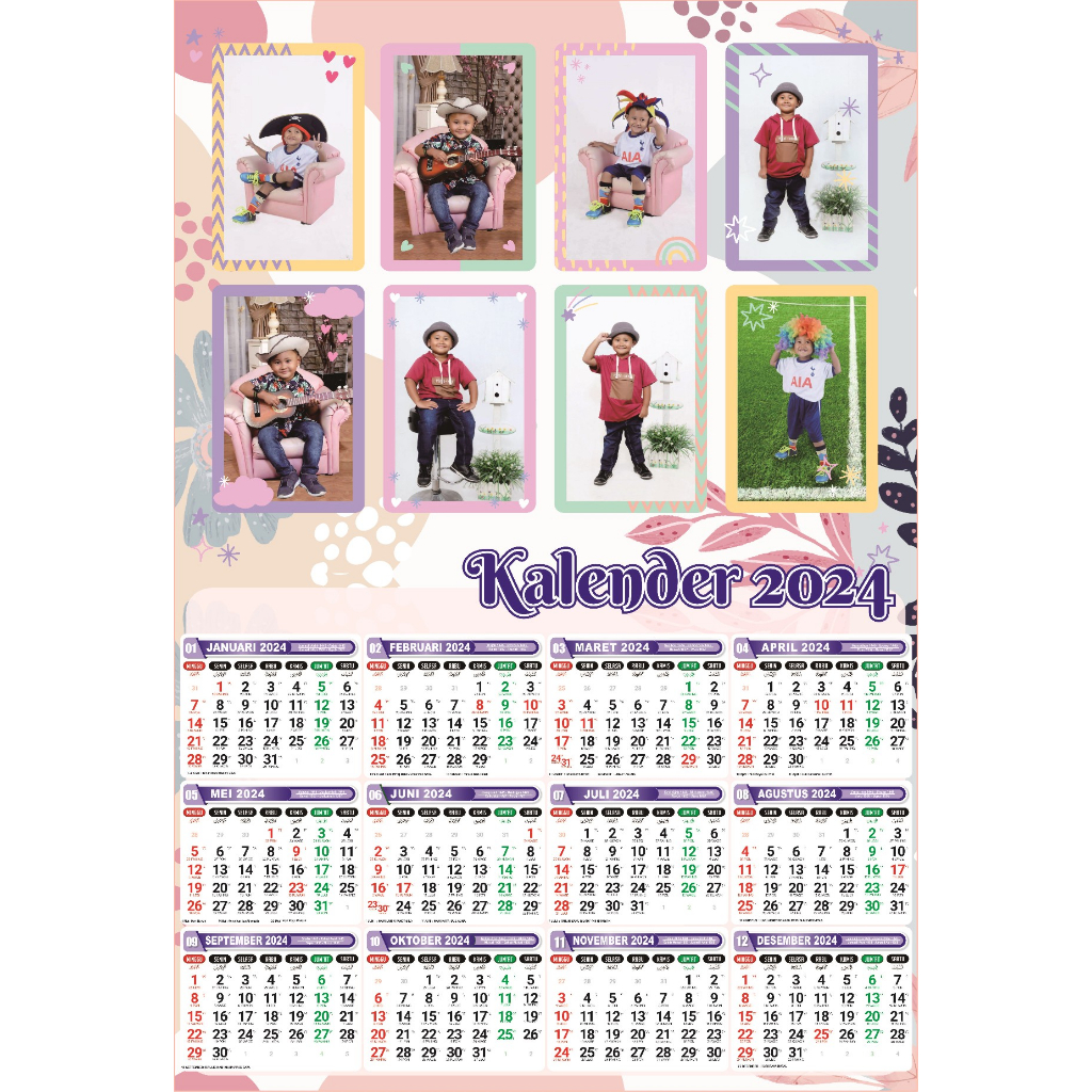Jual Kalender Karakter 2024 / Kalender Foto / Kalender Custom | Shopee ...