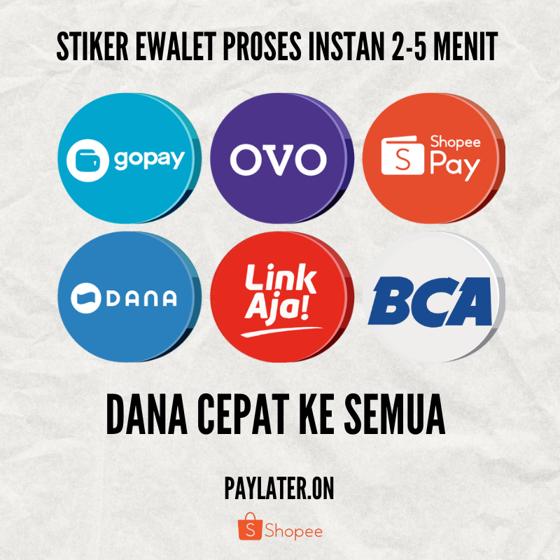 Jual Stiker ISI SLD0 e wallet OVO/DANA/GOPAY TANPA RIBET SP ON | Shopee ...