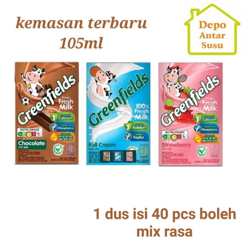 Jual Susu UHT Greenfields 105ml | Shopee Indonesia