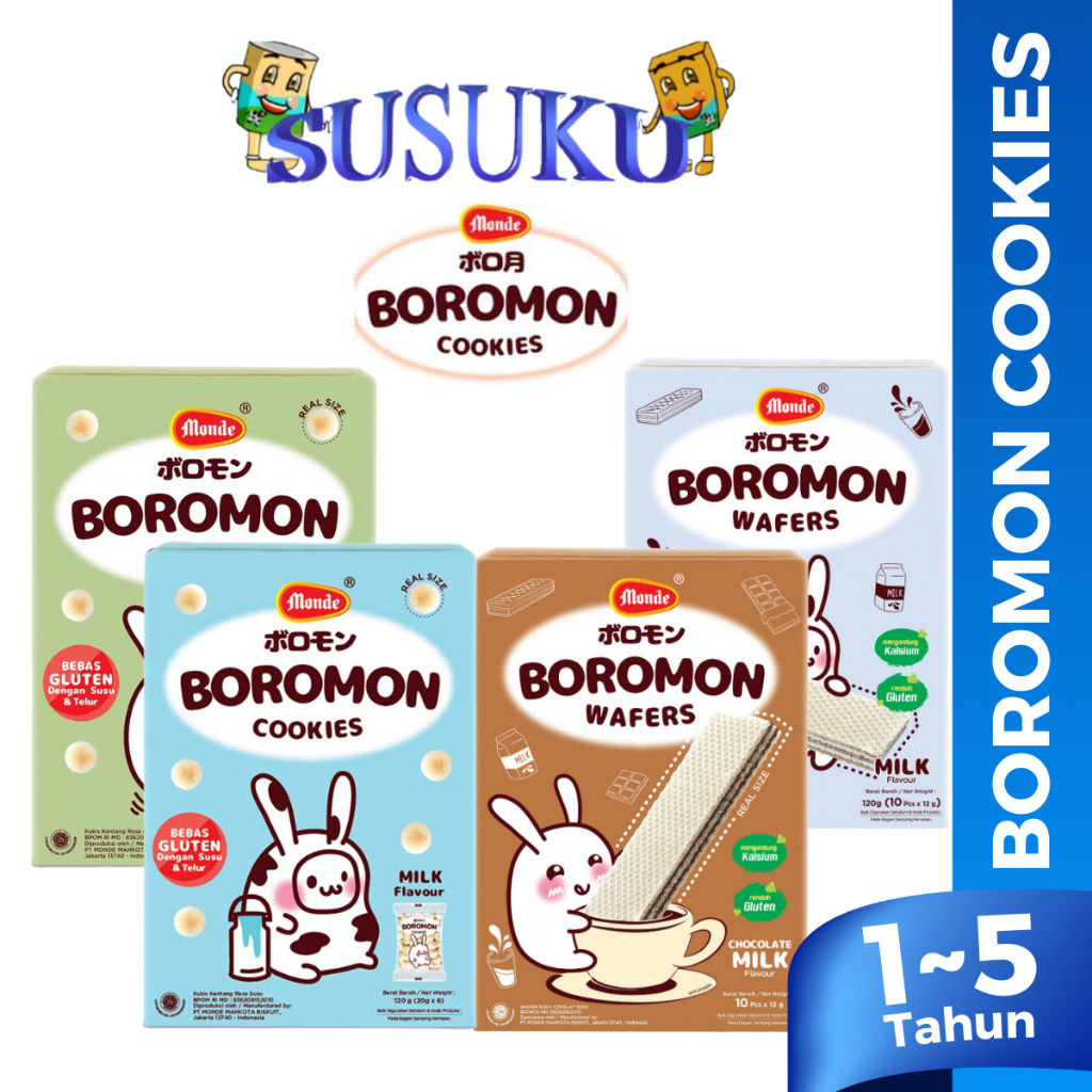 Jual Boromon Snack Cemilan Bayi Cookies&Wafers Lezat Dan Bergizi ...