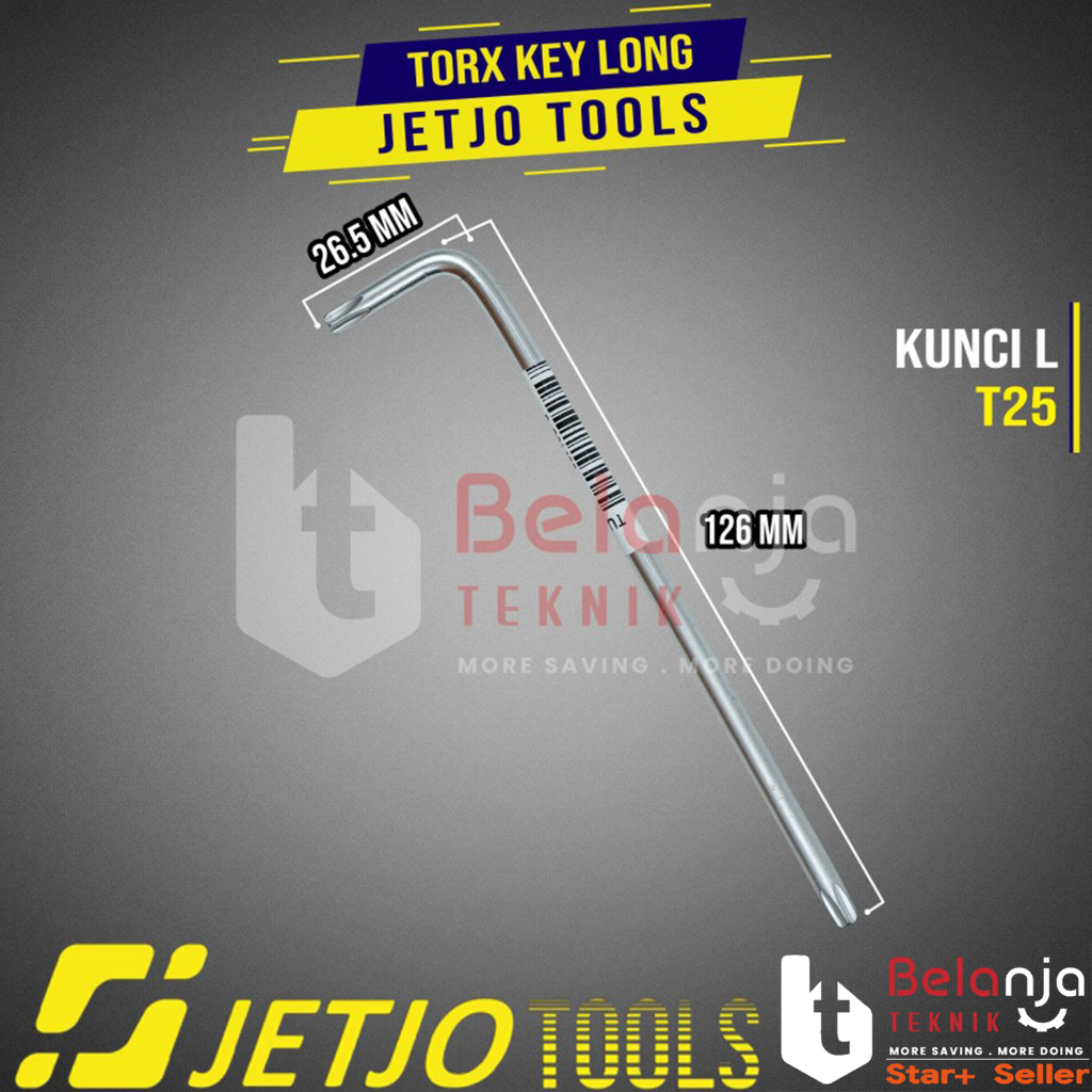 Jual JETJO TOOLS Torx Key Long T25 Kunci L Panjang Bintang T 25 CRV T25 | Shopee Indonesia