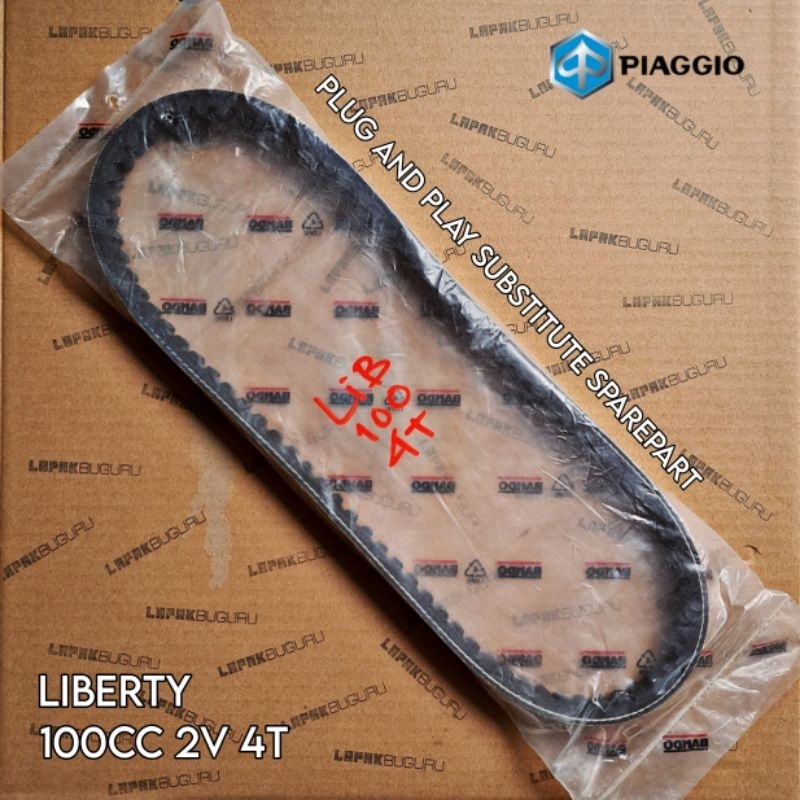 Jual PIAGGIO LIBERTY 100CC VBELT CVT BANDO FAN BELT ROLLER subparts ...