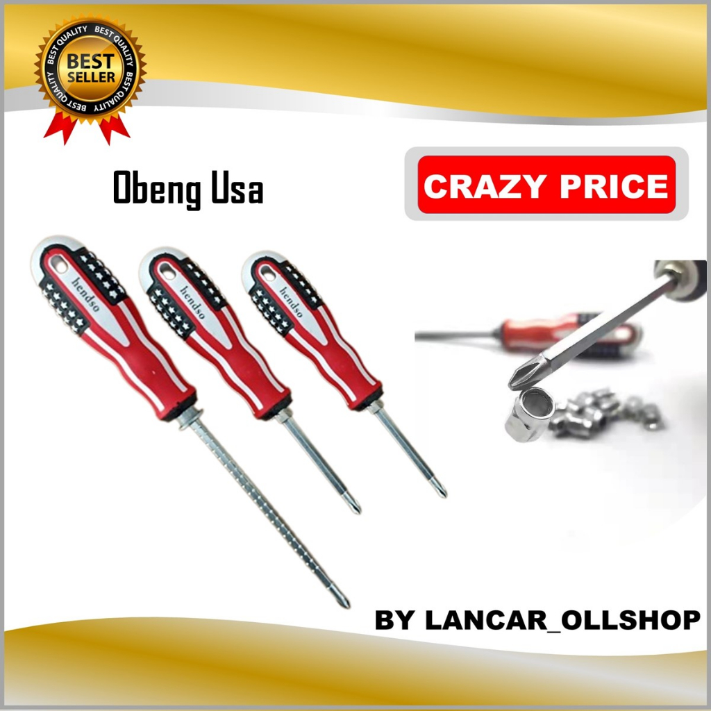 Jual Obeng Bolak-Balik USA 4 inch / Track / Obeng Min Plus / Obeng ...