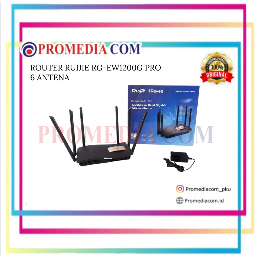 Jual ROUTER RUIJIE RG-EW1200G PRO 6 ANTENA | Shopee Indonesia