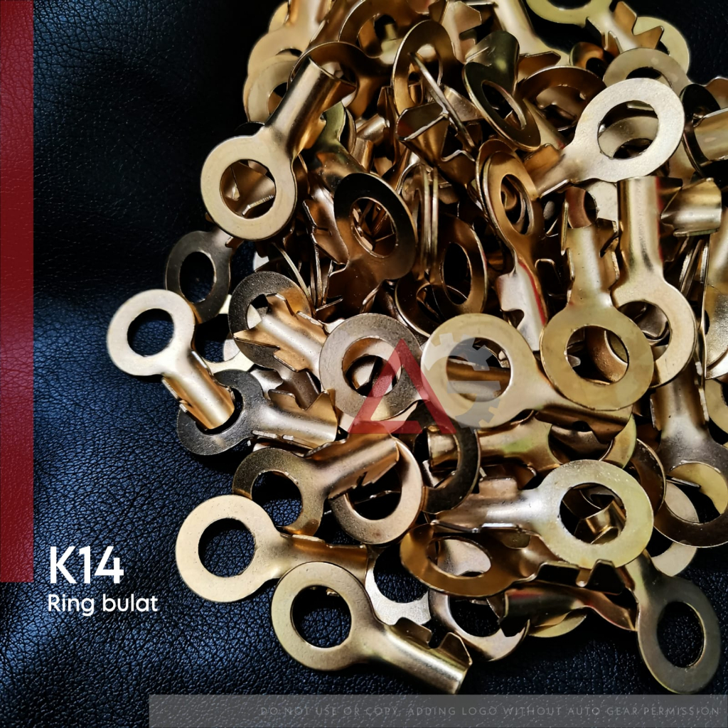 Jual (10 pcs) Skun Kabel Ring K14 / Skun O / Terminal baut Kabel Besar ...