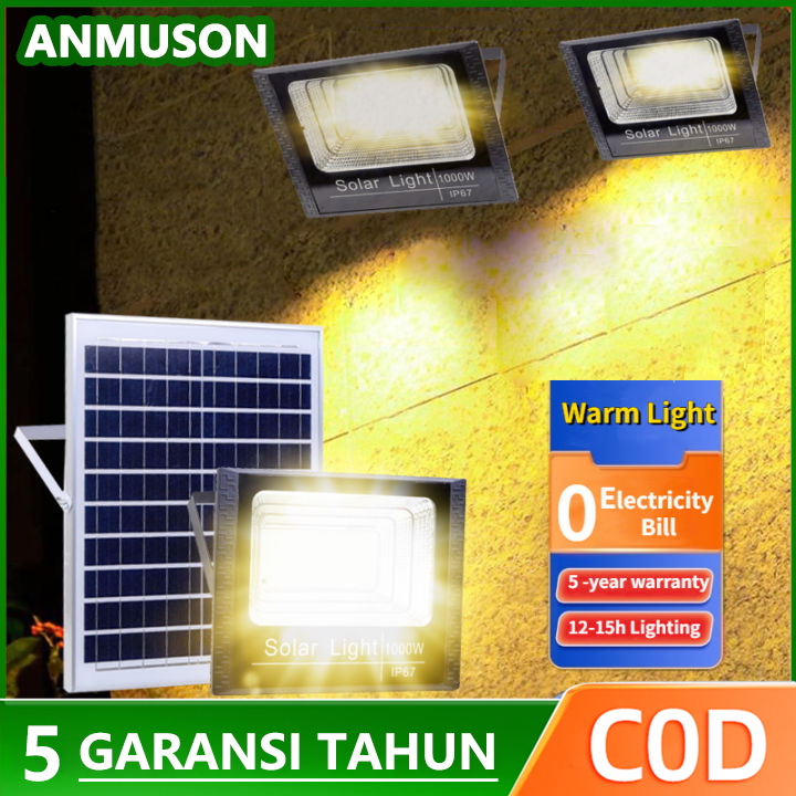 Jual ANMUSON 300W Lampu Solar Lampu kuning Solar Cell lar Panel ...