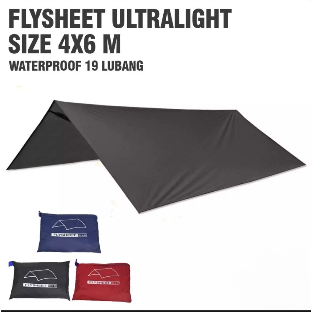 Jual Flysheet Waterproof ukuran 3x4 - 2x2 - 2x3- 4x6 | Shopee Indonesia
