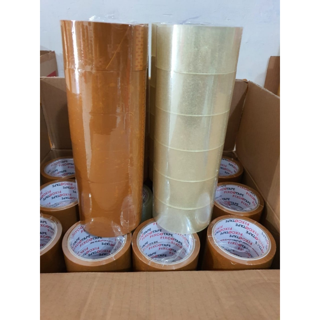 Jual 6 PCS (1 SLOP) LAKBAN 2 INCH BENING/COKELAT SUPER MURAH 45MM X 50 ...