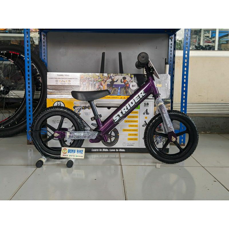 Jual Strider Pro 12 Metallic Purple - Balance bike Push Bike Sepeda ...