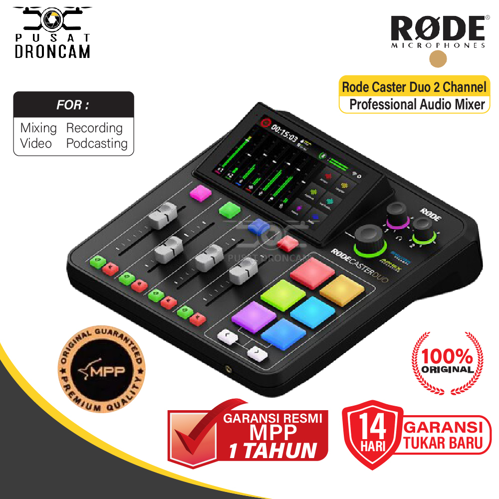 Jual RodeCaster Duo 2 Channel Professional Audio Mixer Rode Caster ...