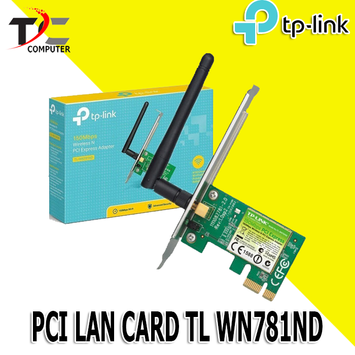 Jual TP Link TL-WN781ND 150Mbps Wifi Lan Card Wireless PCI Express ...