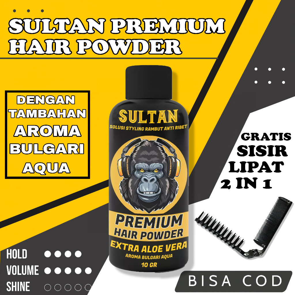 Jual Hair styling hairnerds powder pria pomade rambut bubuk pomed bedak ...