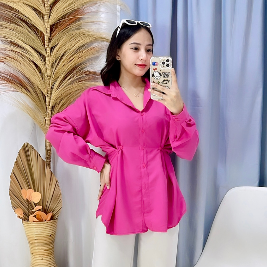 Jual RIFARA COLLECTION - DAKOTA BUTTON SHIRT TWISTCONE / ATAWAN WANITA ...