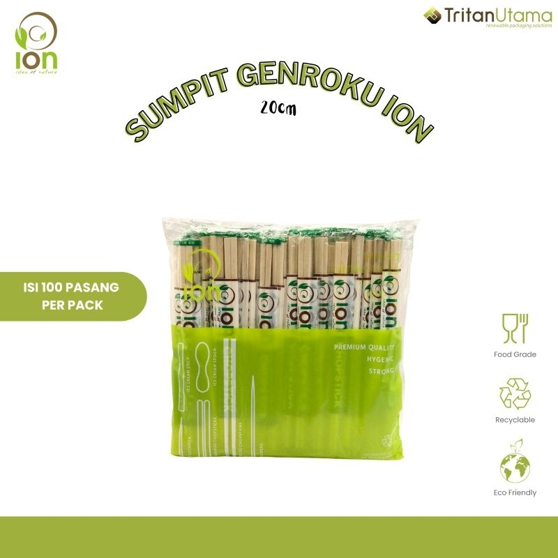 Jual Sumpit Genroku Kayu OPP ION Bungkus Plastik / Sumpit Genroku Kayu ...
