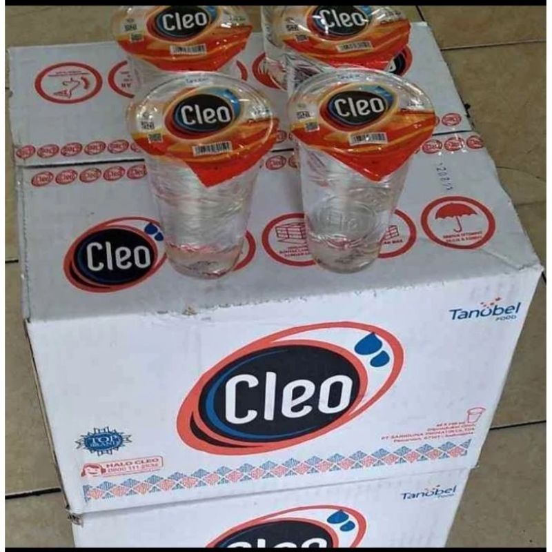 Jual AIR MENEL CLEO GELAS 220ML 1 DUS ISI 40 | Shopee Indonesia