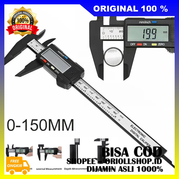 Jual Sigmat Digital Vernier Jangka Sorong Sigmat Digital Stainless Vernier Caliper Alat Ukur ...