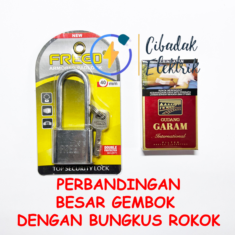 Jual GEMBOK FREED ORIGINAL Ukuran 30, 40, 50 dan 60mm Leher PENDEK DAN ...