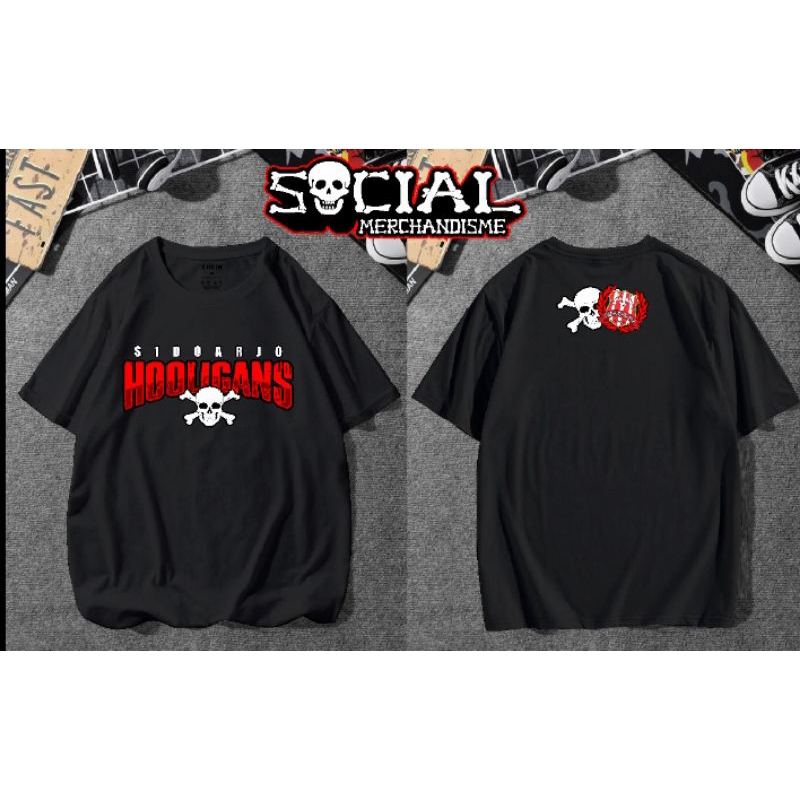 Jual Kaos Deltras Sidoarjo Hooligans BN11 Katun Combad 30s Hitam ...