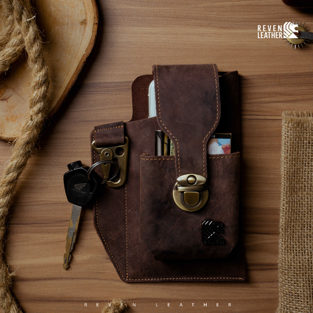 Jual Sarung Hp Tas Pinggang Kulit Pria Original Branded Kulit Asli ...