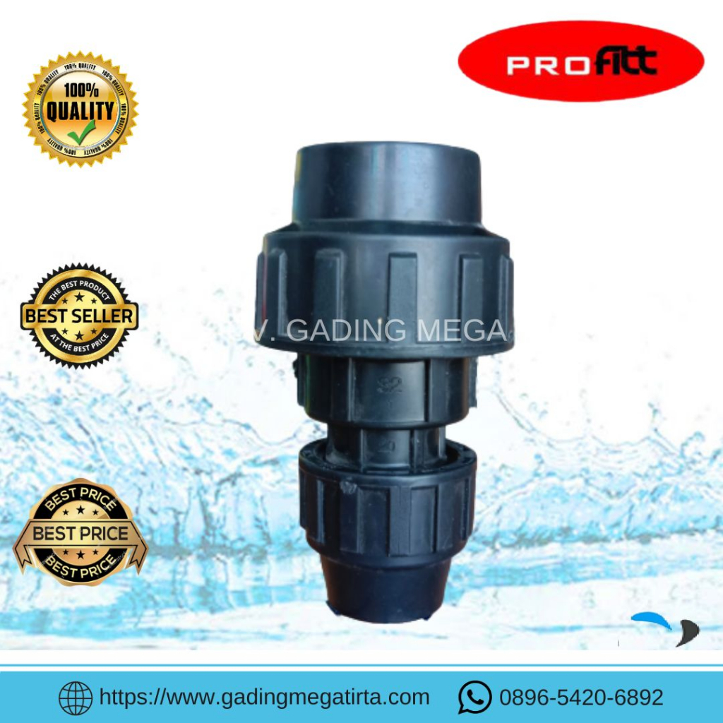 Jual Compression Red Coupling Fitting HDPE 32x20mm | Shopee Indonesia