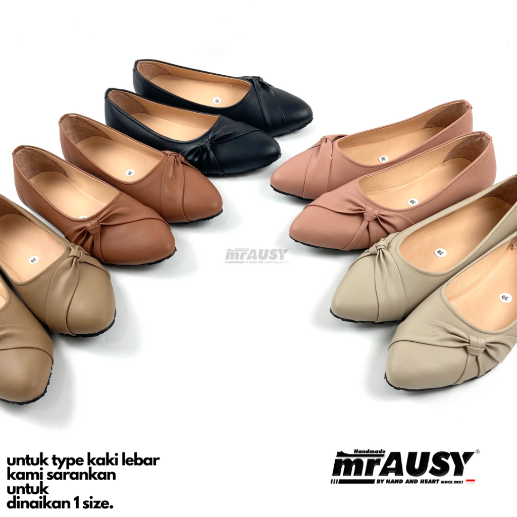 Jual Sepatu Wanita Cewek Flatshoes Balet Casual mrAUSY Flat Pita ...