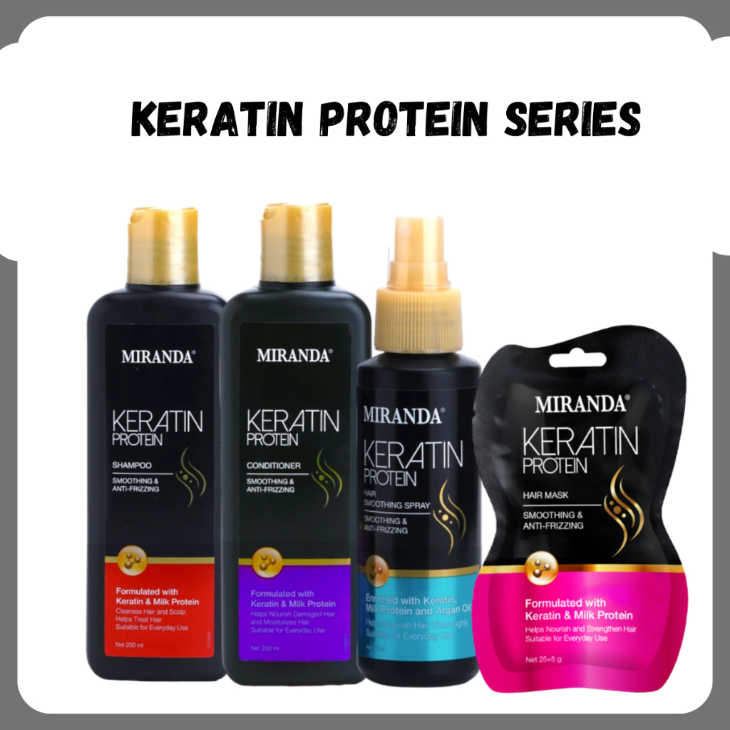 Jual Miranda Keratin Protein Series Hair Treatment / Shampoo ...