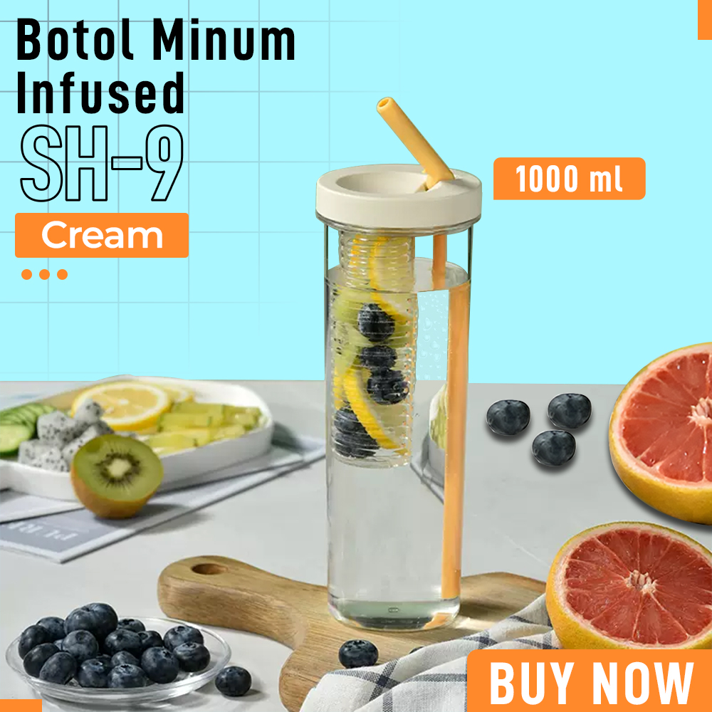 Jual Botol Minum SH-9 Infused Water Plastik Tumbler Jus Buah Bening ...