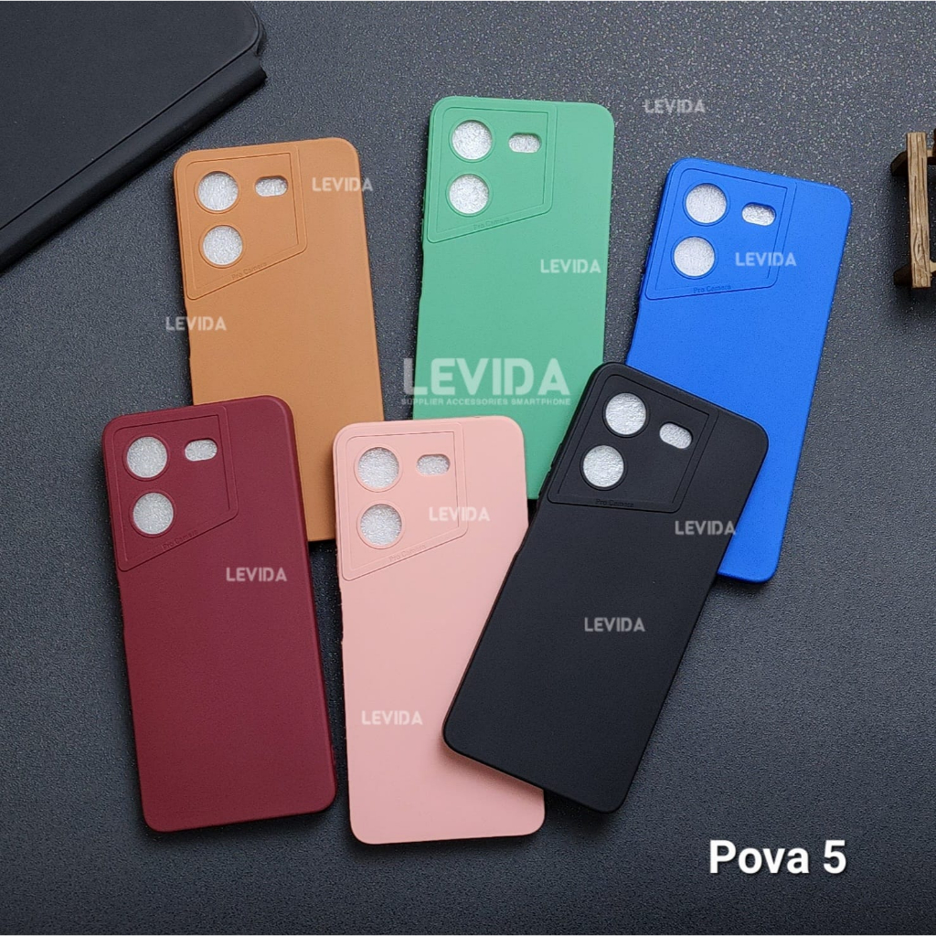 Jual Case Tecno Pova 5 Softcase Pro camera silicon Matte case Tecno ...