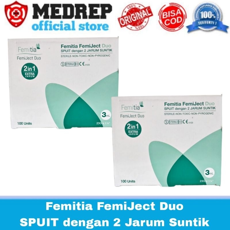 Jual Femitia Feminject 3mL Spuit 2jarum suntik | Shopee Indonesia