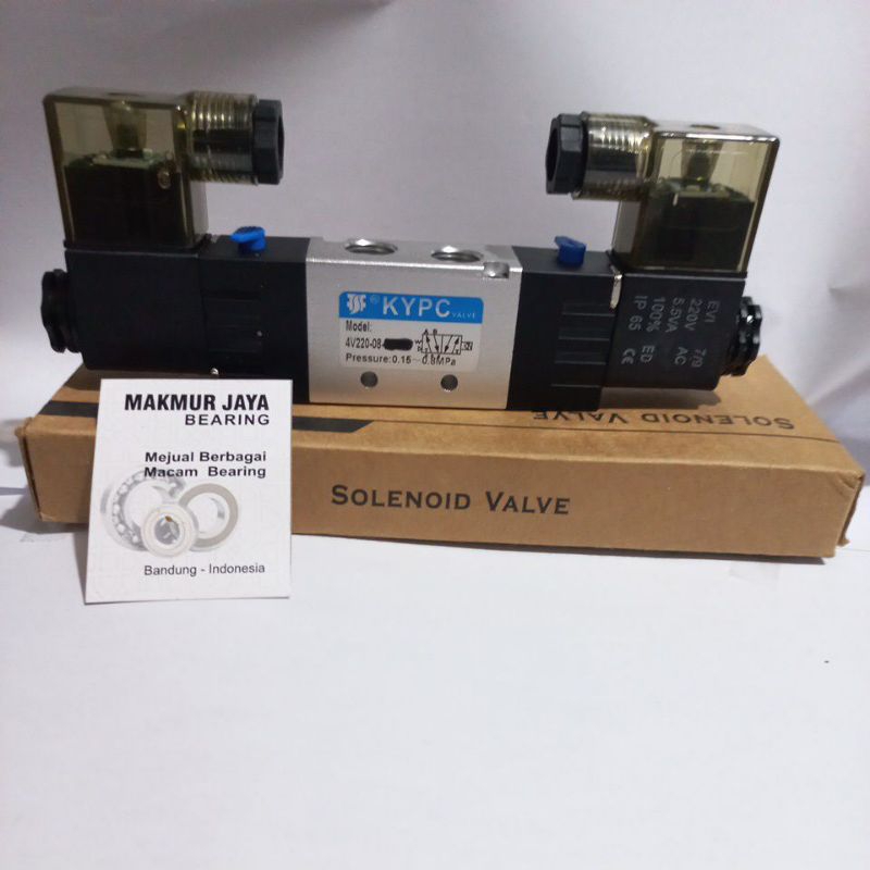 Jual SOLENOID VALVE 4/220-08 DOUBLE COIL PART 1/4" KYPC | Shopee Indonesia