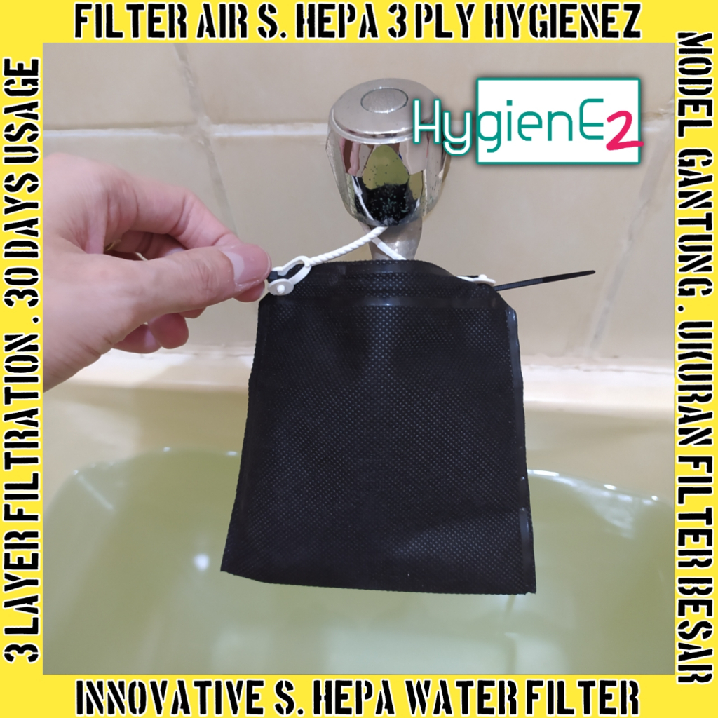 Jual Saringan Air Kran Model Tali Gantung Praktis 3 Lapis HYGIENEZ ...